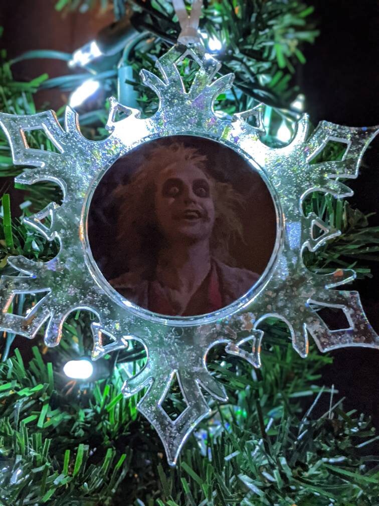 Horror Christmas Snowflake Ornament - Beetle Juice - Halloween ...