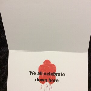 Horror Birthday Card - Greeting Card - Halloween - It - Pennywise ...