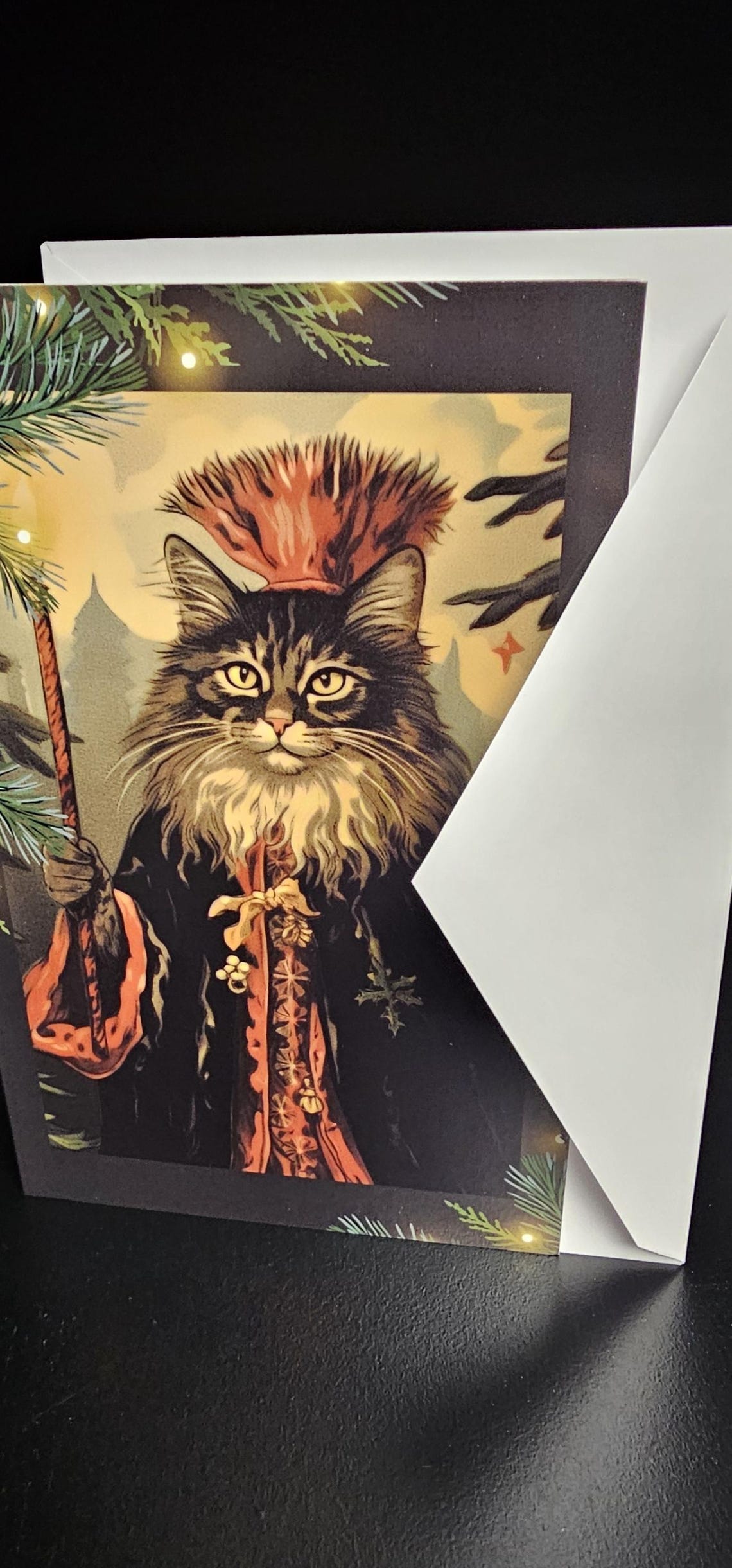 Christmas Horror Legend Greeting Card - Rule Cat - Halloween ...