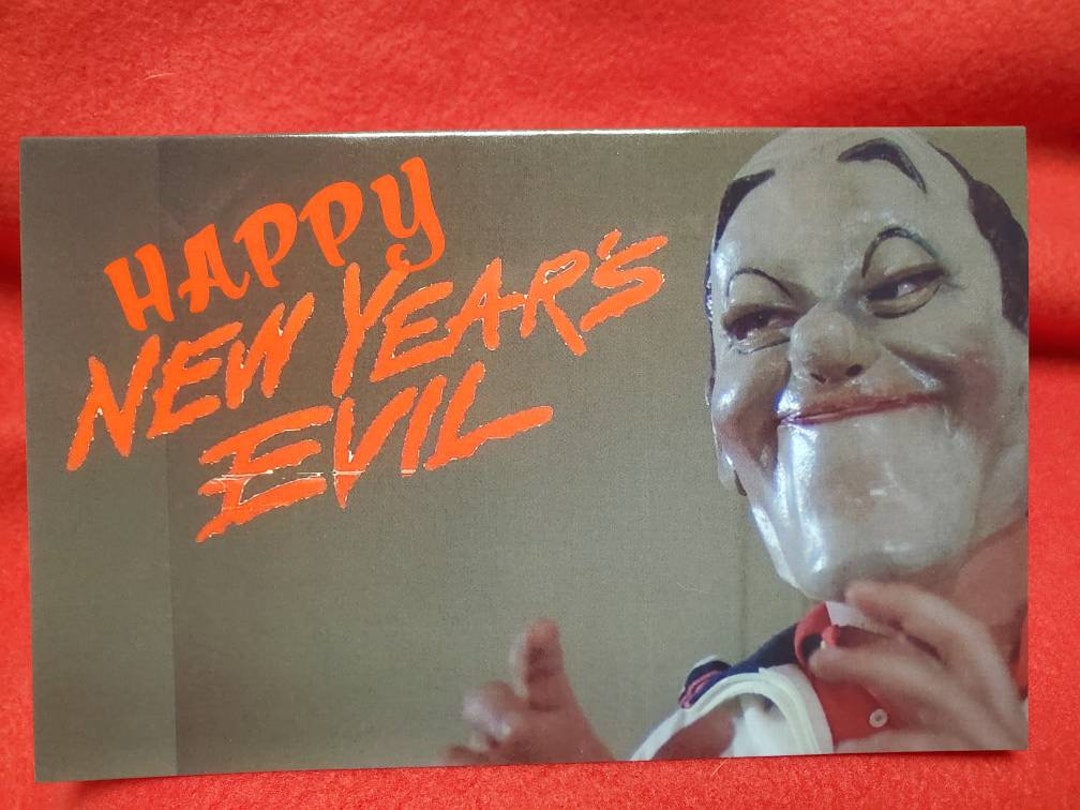 Horror New Years Card - Christmas Card - Slasher - New Year's Evil ...