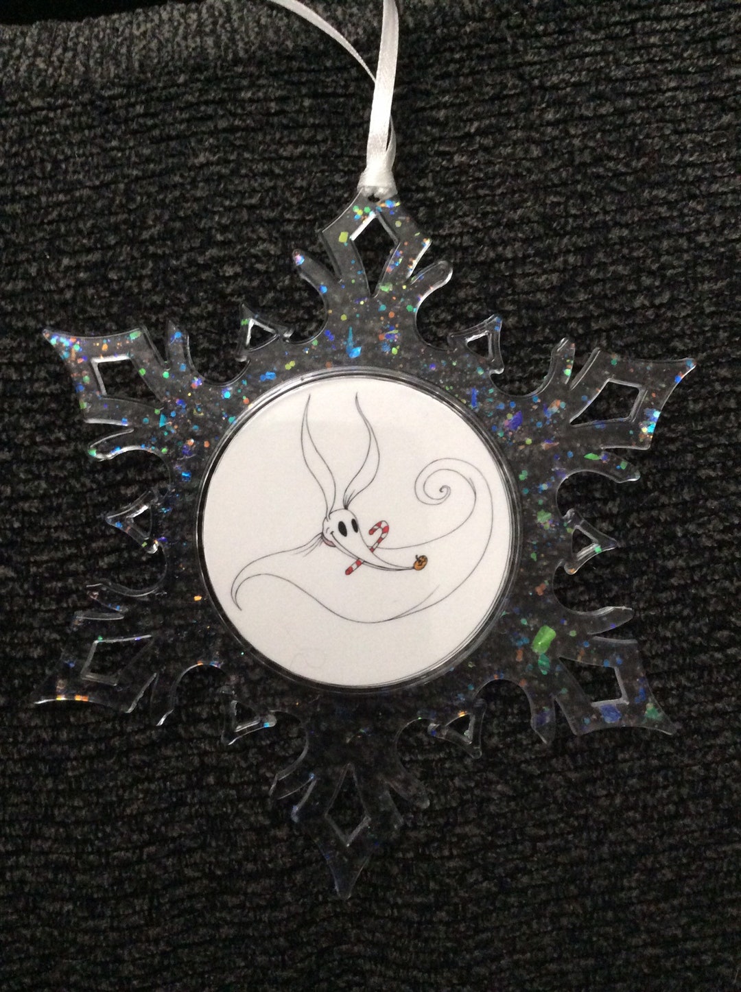 Horror Christmas Snowflake Ornament - Zero - Nightmare Before Christmas ...