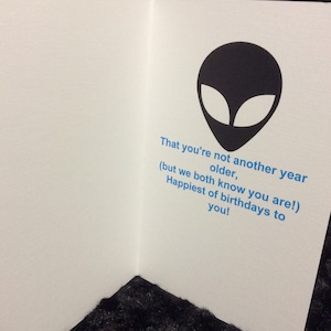 Horror Birthday Card - Greeting Card - Halloween - X-files - Mulder ...