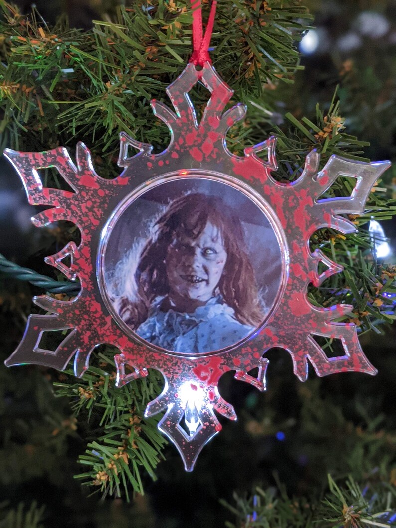Horror Christmas Snowflake Ornament-the Exorcist-regan-possessed-gift ...