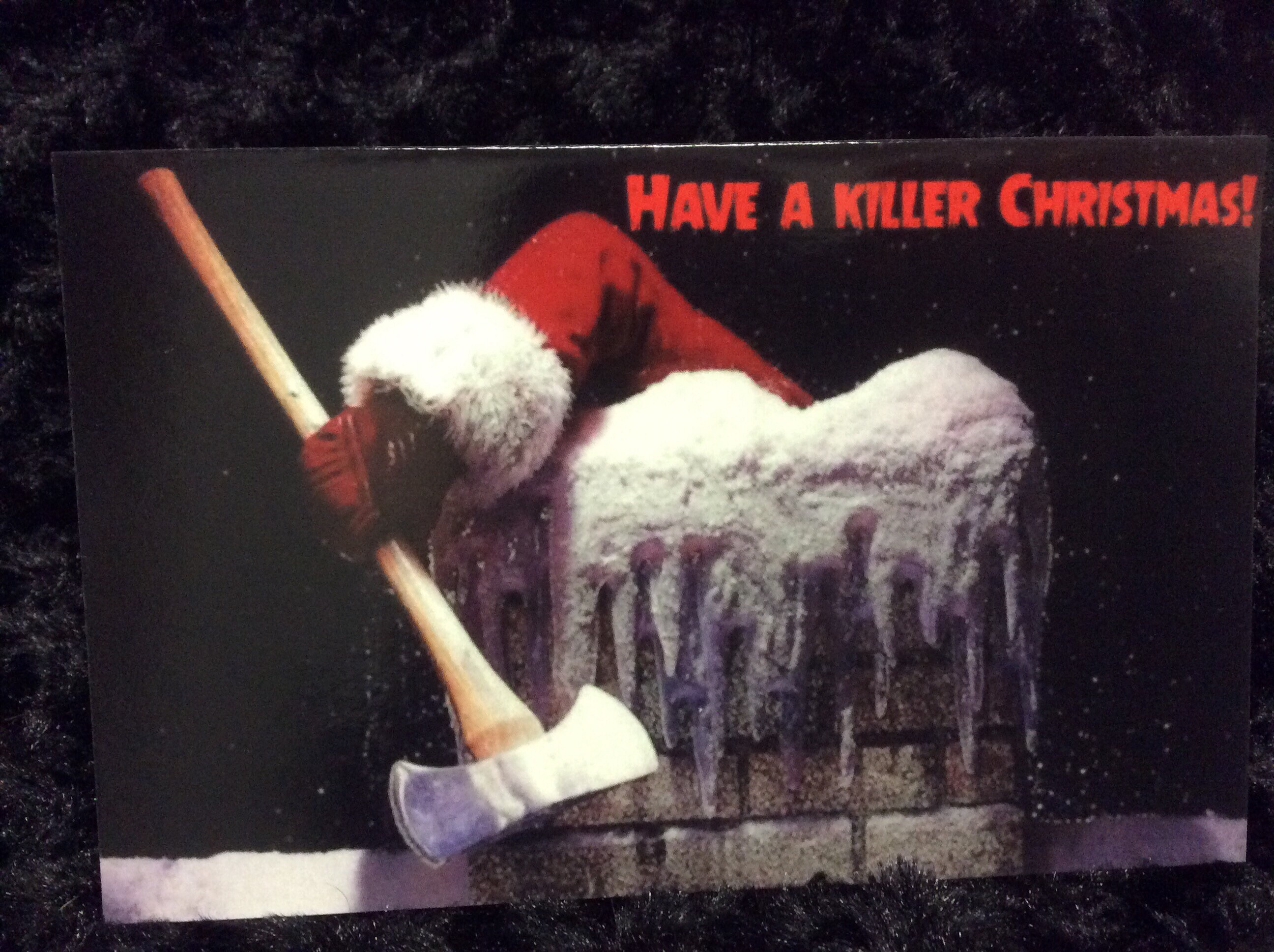 Horror Christmas Card - Holiday Greeting Card - Halloween - Silent ...