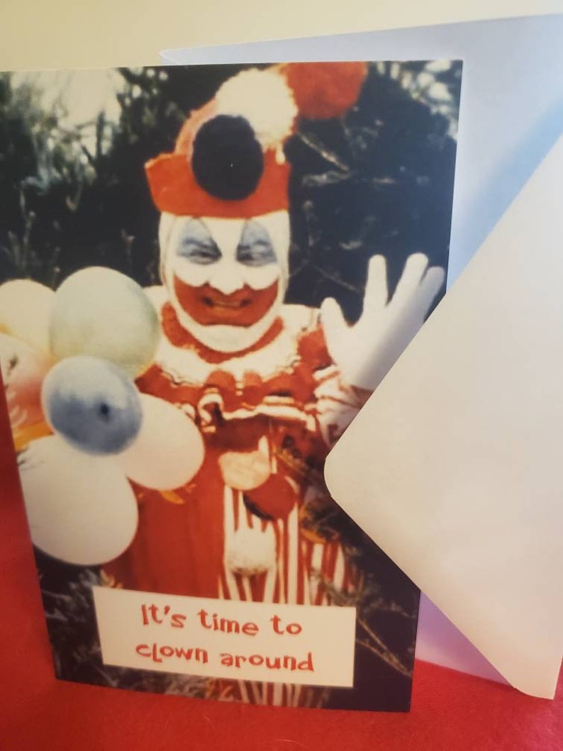 Serial Killer Birthday Card - Horror - John Wayne Gacy - Pogo the Clown ...