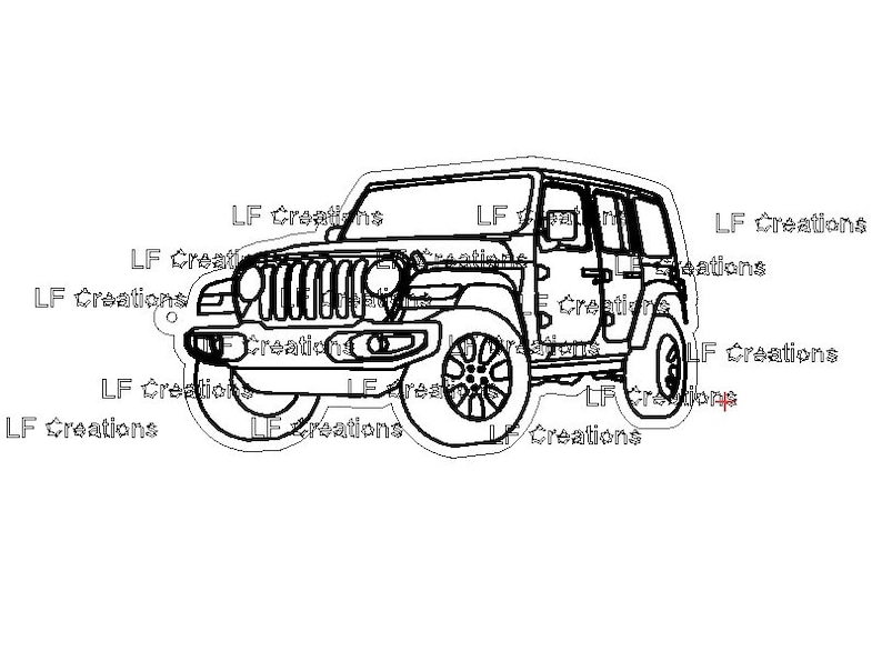 SUV Car Keychain Vector File, DXF, SVG, Ai, - Etsy
