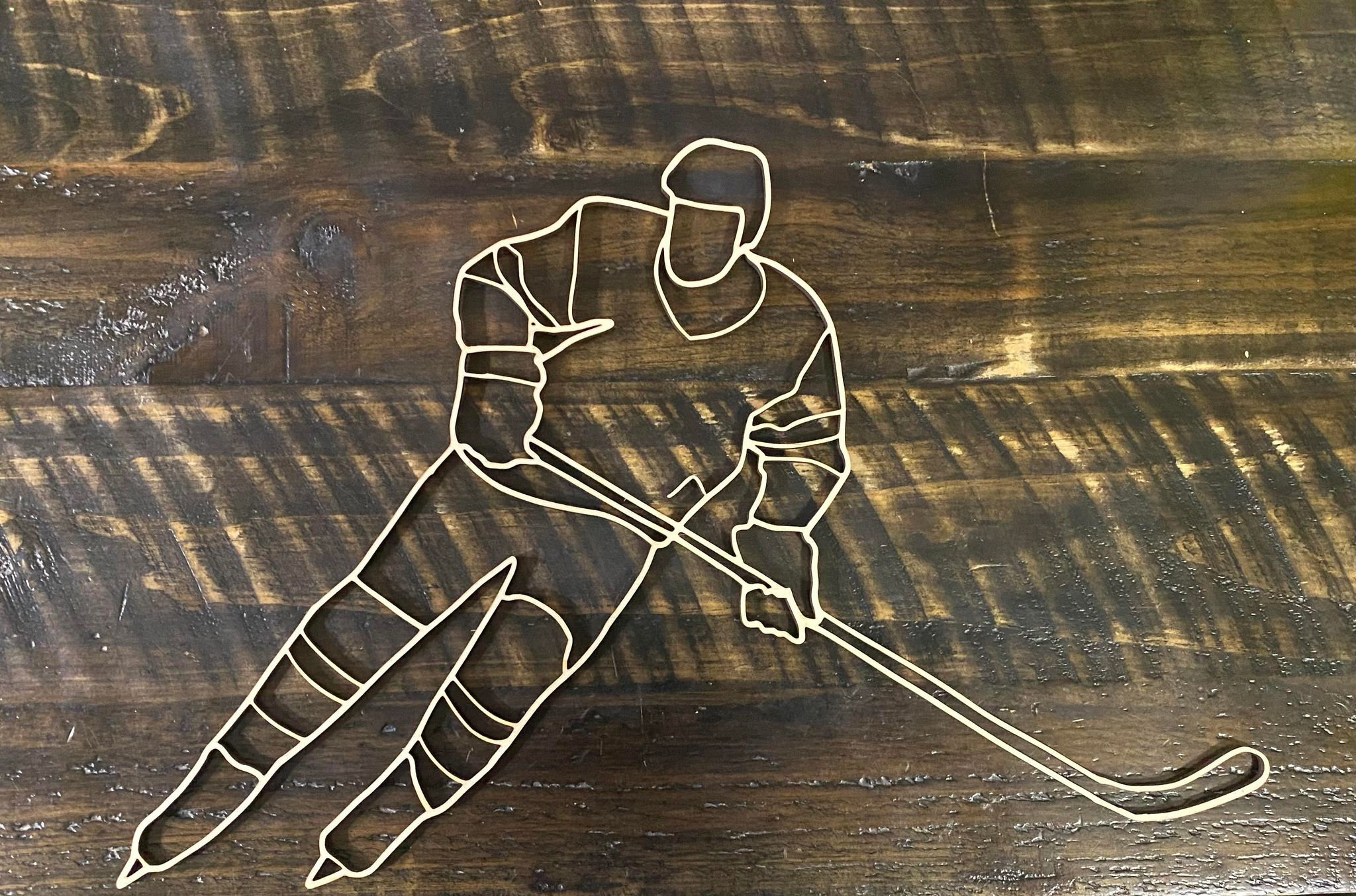 Hockey Player Vector File, DXF, SVG, Ai, - Etsy