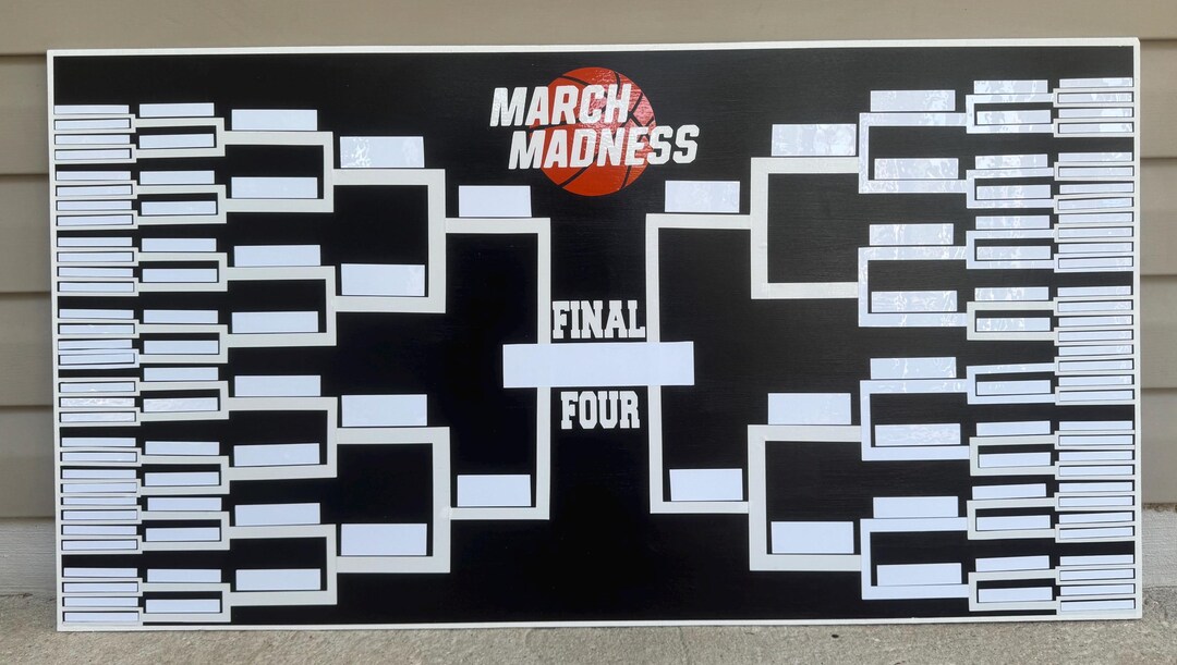 March Madness Leaderboard 24”x45” Real Wood - Etsy