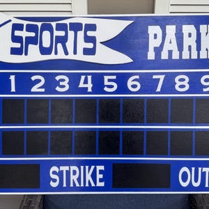 XL | 24”x45” Vintage Baseball Scoreboard - Etsy