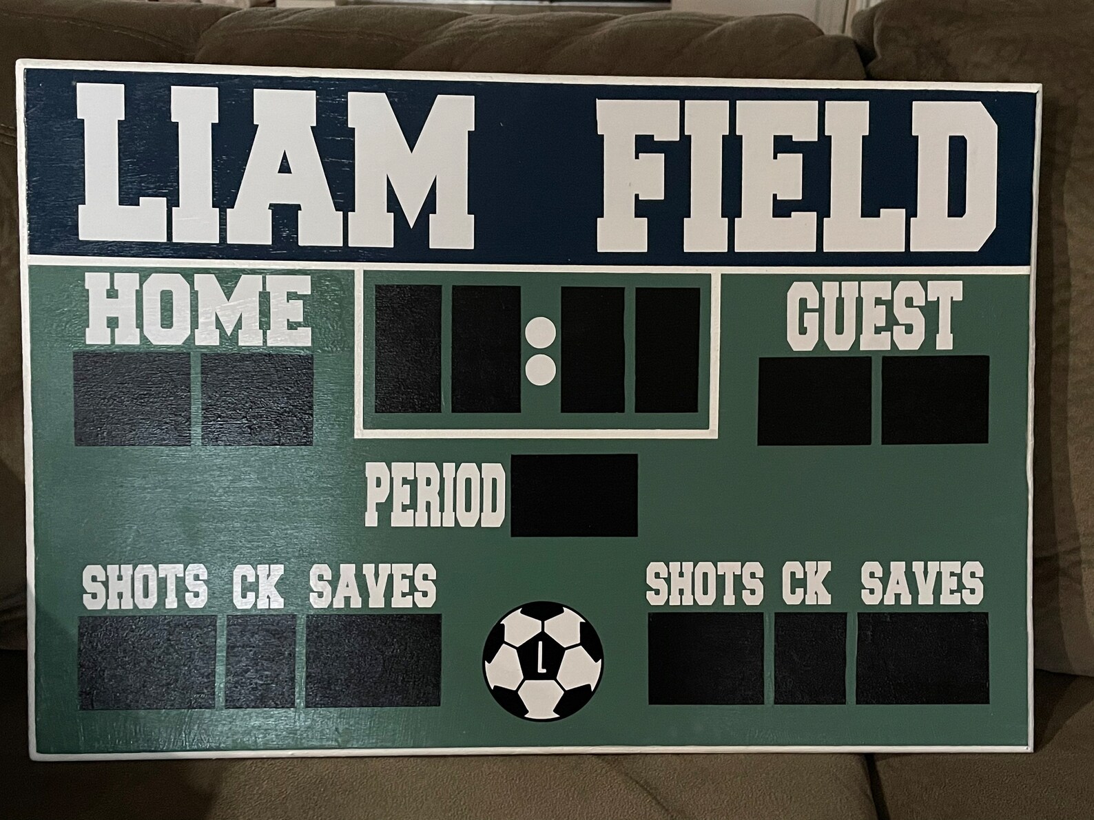 24x32 Med Soccer Real Wood Soccer Scoreboard Sign - Etsy