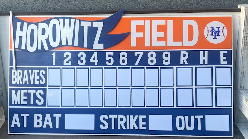 Vintage Banner Baseball Scoreboard - Etsy