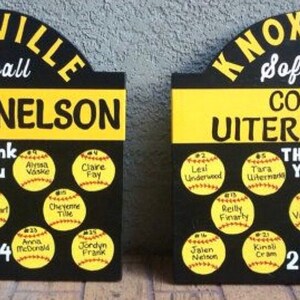 Personalized Softball Coach Sign - Etsy