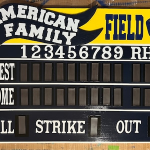 XL | 24”x45” Vintage Baseball Scoreboard - Etsy