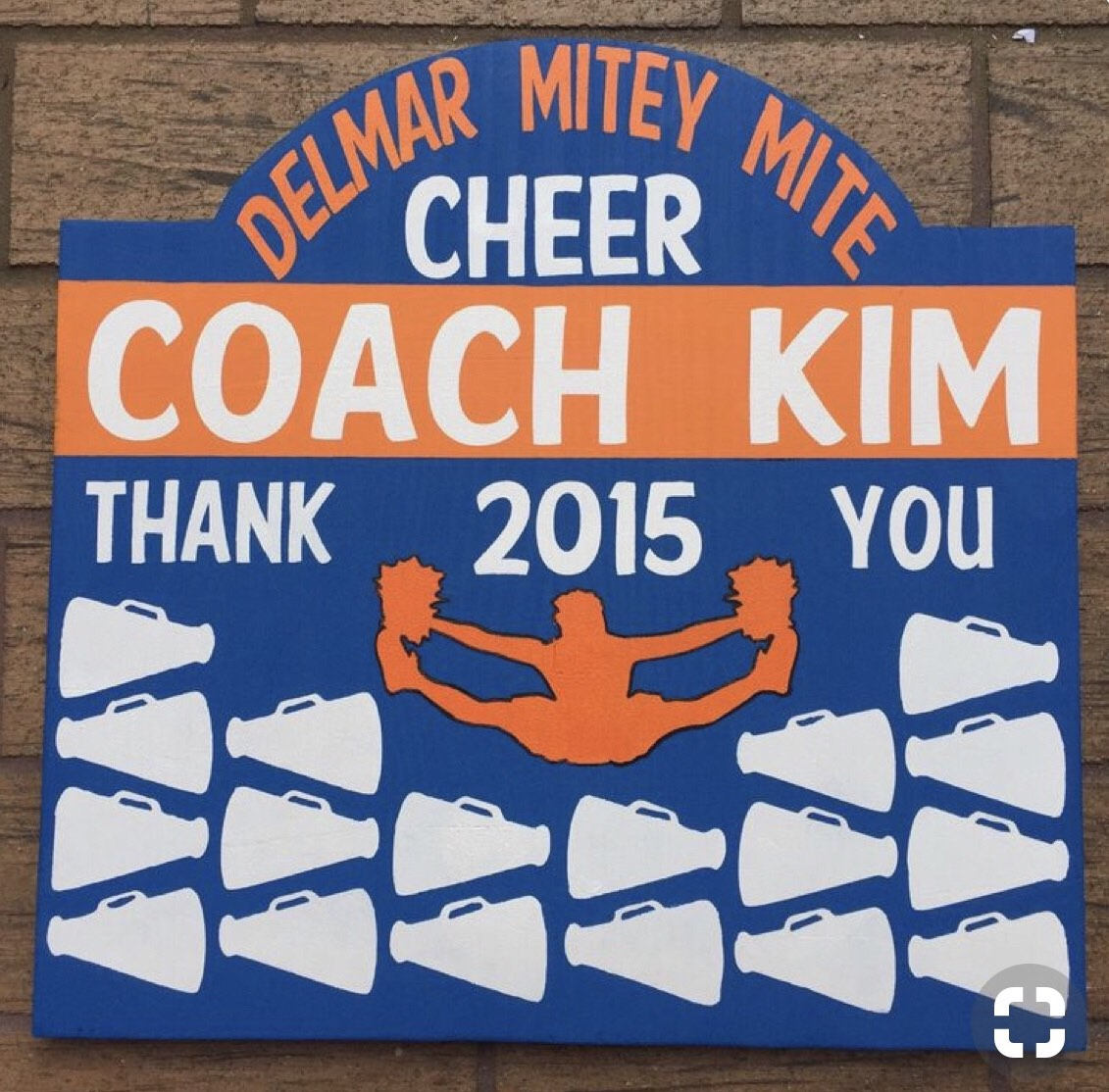 Personalized Cheer Coach Sign - Etsy