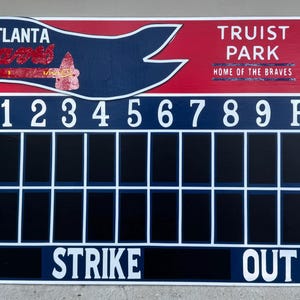 XL | 24”x45” Vintage Baseball Scoreboard - Etsy