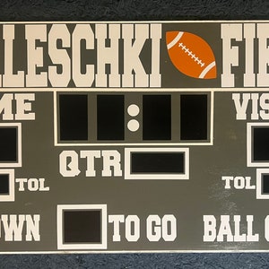 Custom Football Scoreboard - Etsy