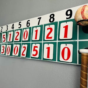 Real Wood Vintage Style Baseball Scoreboard - Etsy