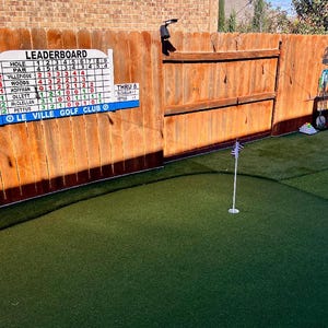 Custom Golf Leaderboard With Thru 5 & Thru 9 Sides OR 18 Holes 45”x24 ...
