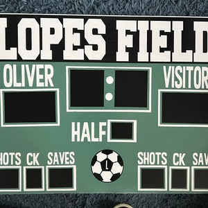 24”x32” | Med Soccer Real Wood Soccer Scoreboard Sign - Etsy