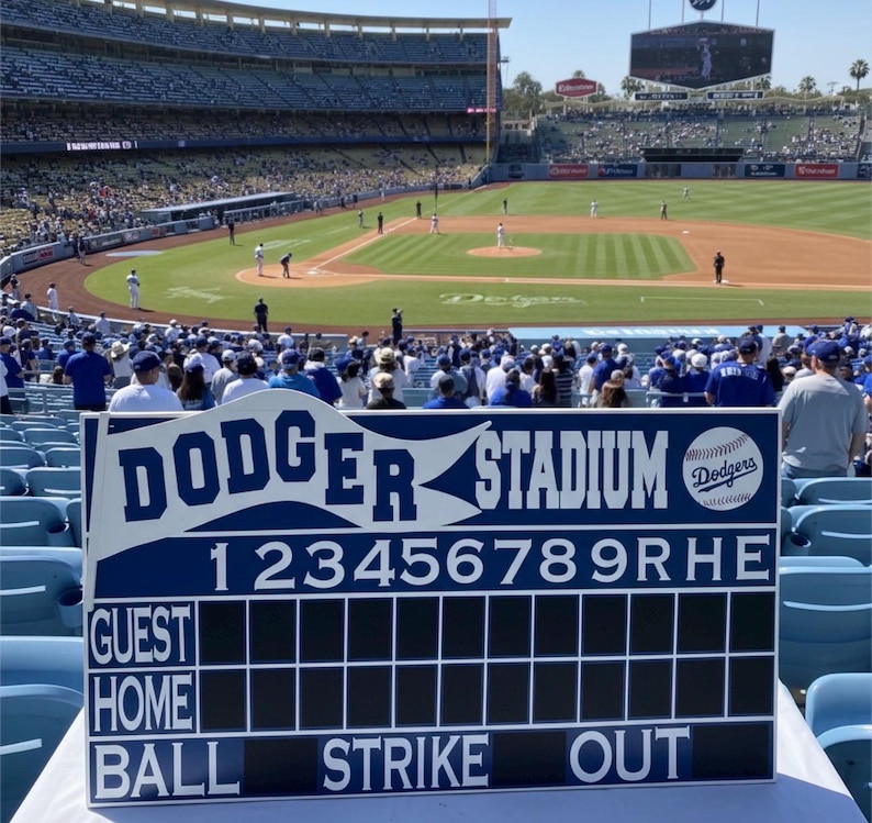 Vintage Banner Baseball Scoreboard - Etsy