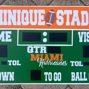 16”x32” | Medium Football Scoreboard - Etsy