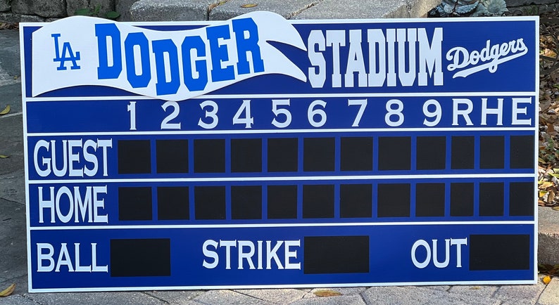 Vintage Banner Baseball Scoreboard - Etsy