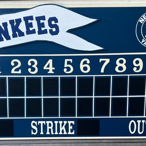 XL 24x45 Vintage Baseball Scoreboard - Etsy