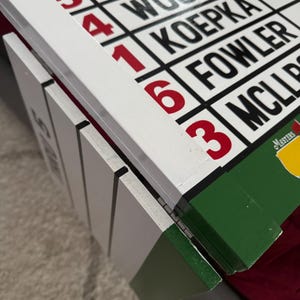 Custom Golf Leaderboard With Thru 5 & Thru 9 Sides OR 18 Holes 45”x24 ...