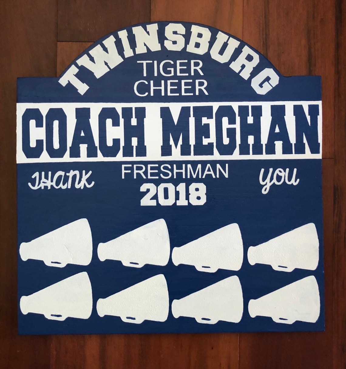 Personalized Cheer Coach Sign - Etsy