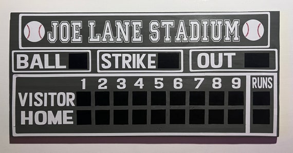 Vintage Baseball Scoreboard Rickwood Scoreboard Poster Rickwood