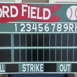 24”x32” | L Vintage Style Baseball Scoreboard - Etsy