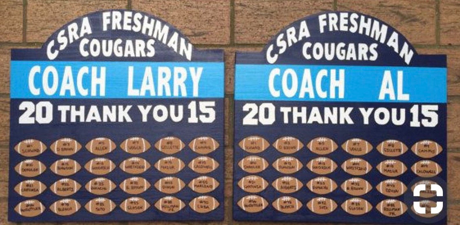 Personalized Football Coach Sign From Team - Etsy