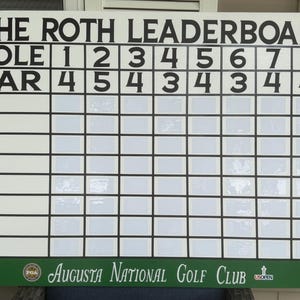 50”x 30” | Divisional Leader Board or Golf Leaderboard - Etsy