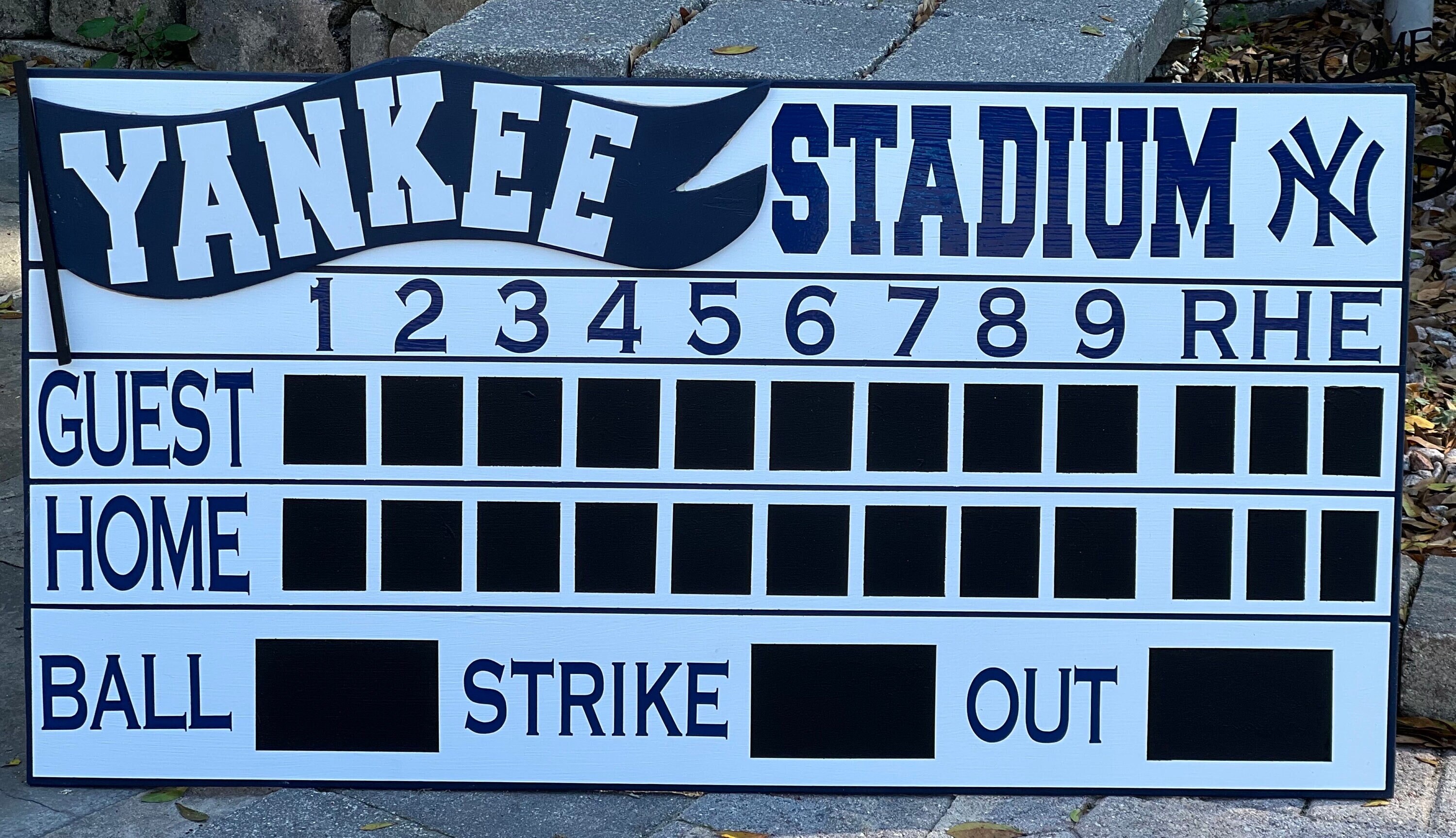Vintage Banner Baseball Scoreboard - Etsy