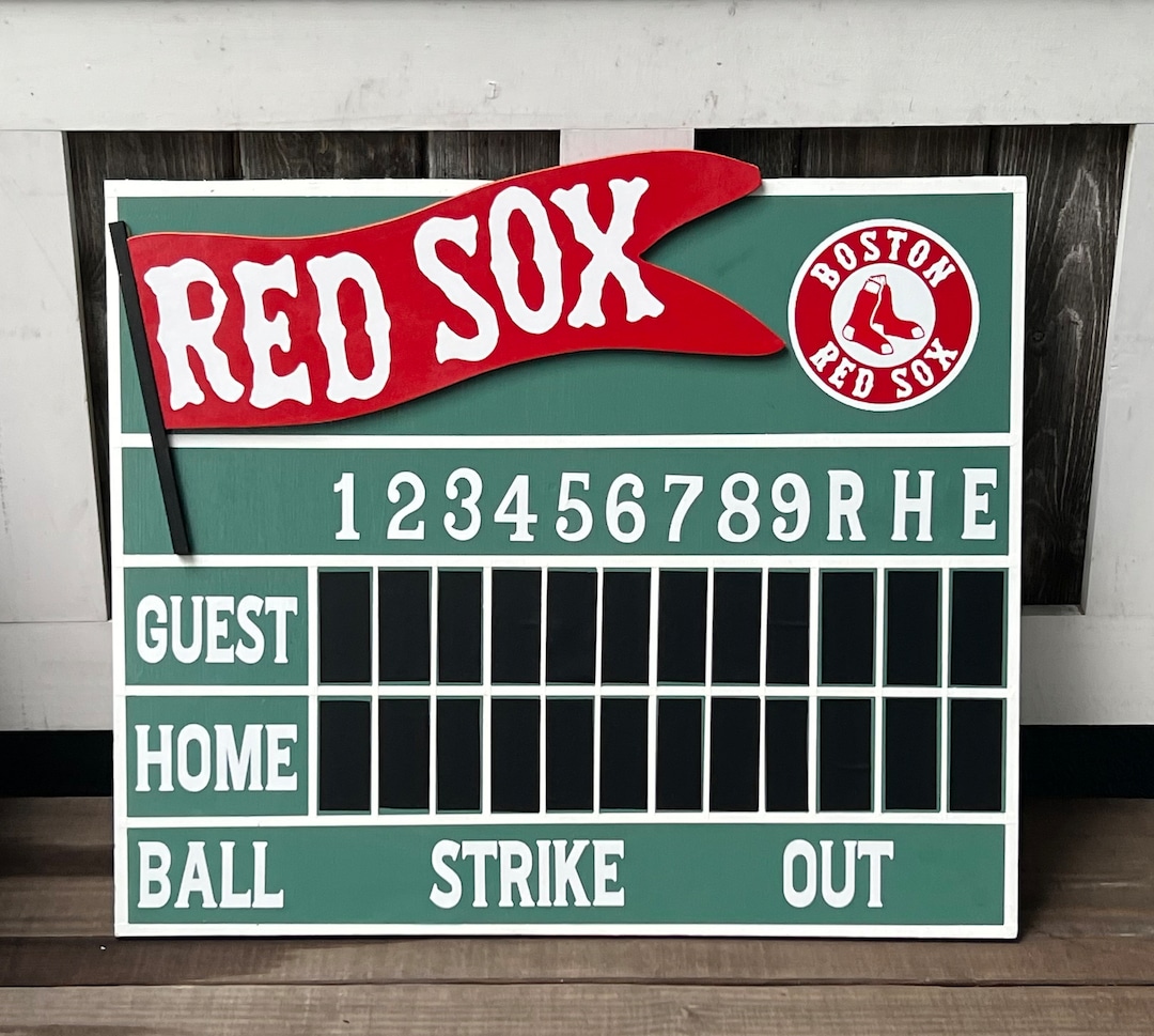 24”x32” | L Vintage Style Baseball Scoreboard - Etsy
