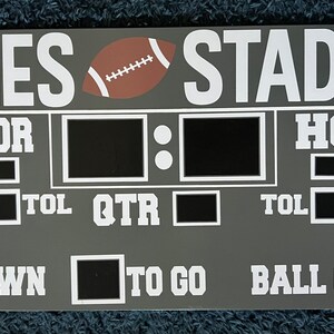 Custom Football Scoreboard - Etsy