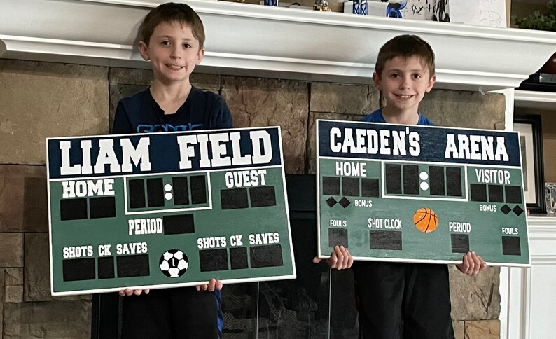 24x32 Med Soccer Real Wood Soccer Scoreboard Sign - Etsy