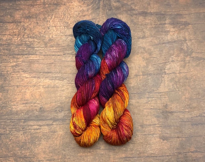Sunset Storm Hand Dyed Yarn - Etsy New Zealand