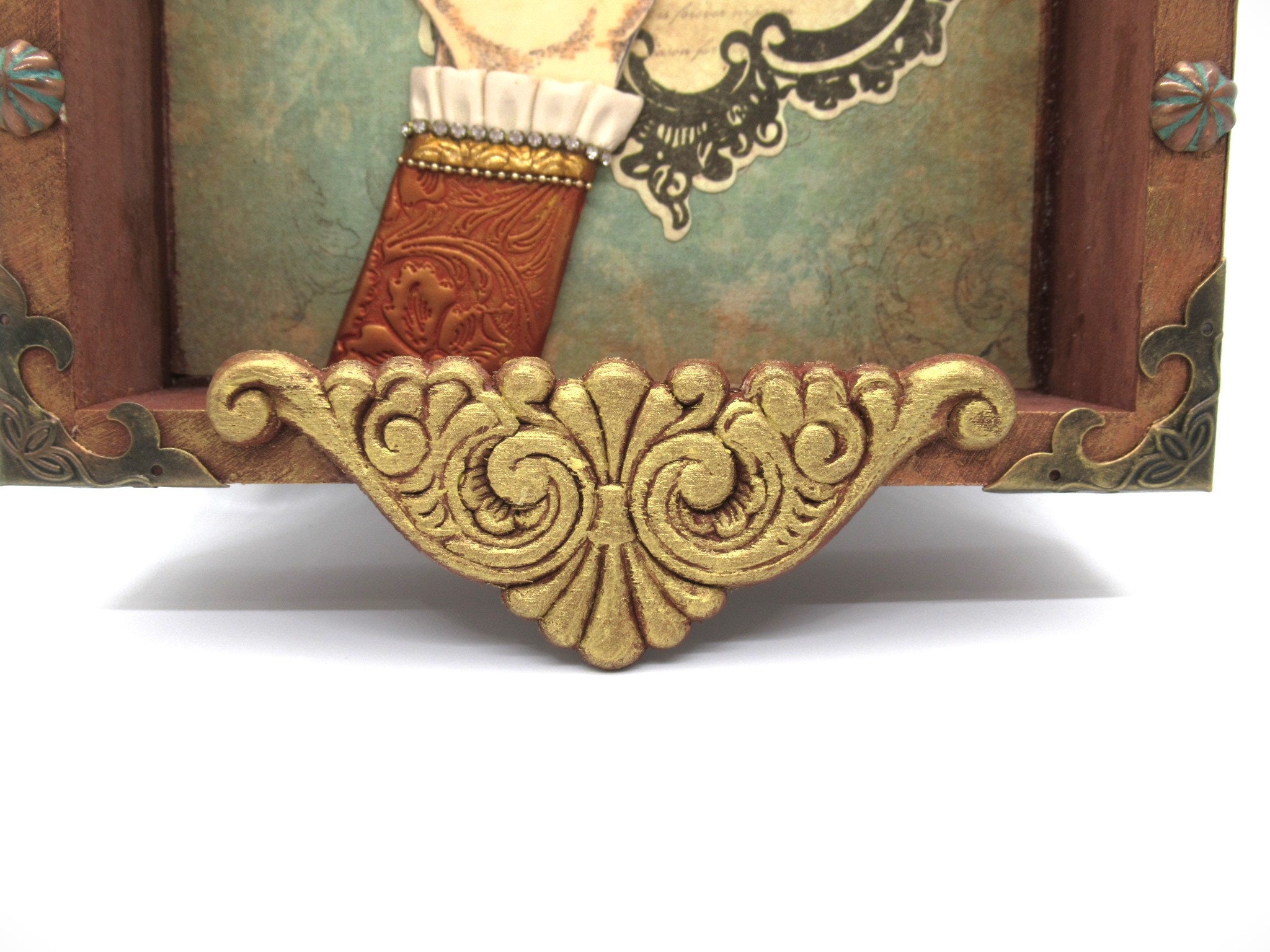 Mixed Media Shrine Assemblage Polymer Clay Art Shadow Box- "we Are Made ...