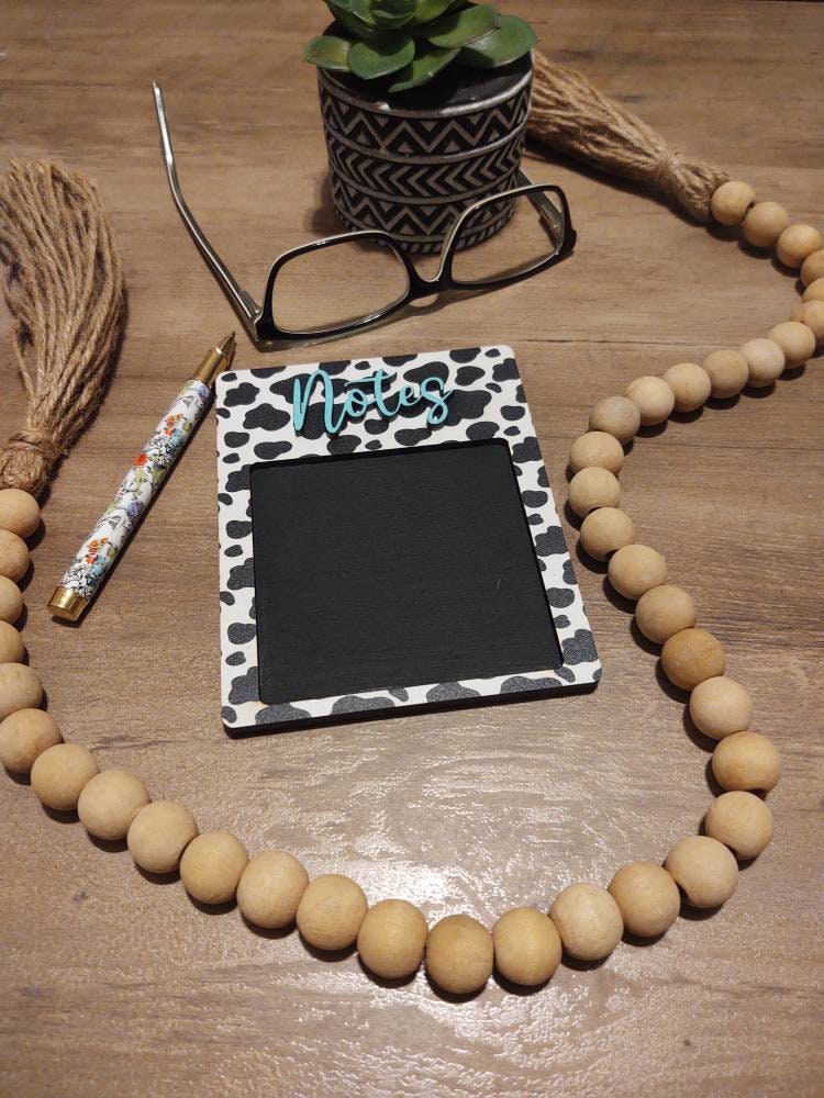 Cow Print Post It Paper Holder - Etsy