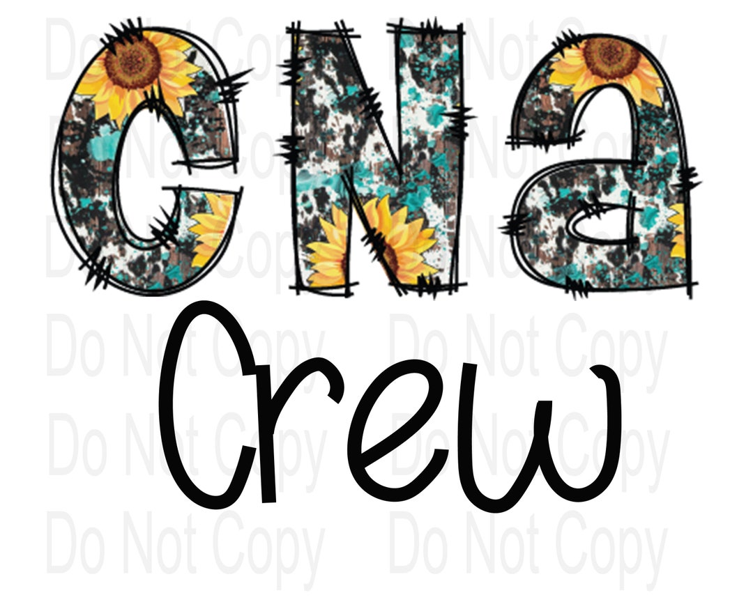 Cna Crew Sunflower Instant Download Digital Download Png Download - Etsy