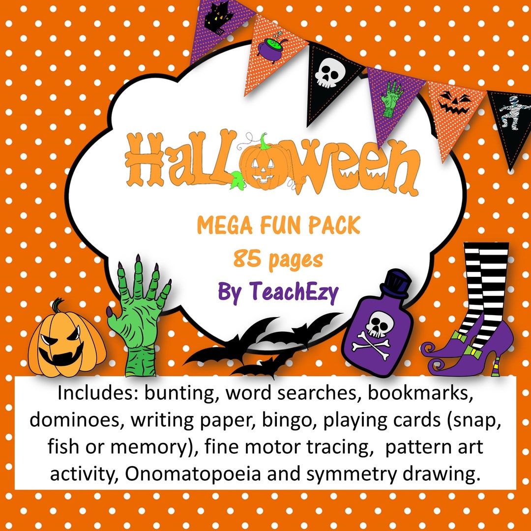 Halloween Mega Fun Pack for Kids - Etsy