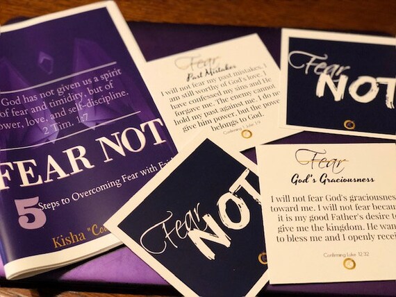 Fear NOT Workbook & Affirmation Cards Bible Teaching | Etsy