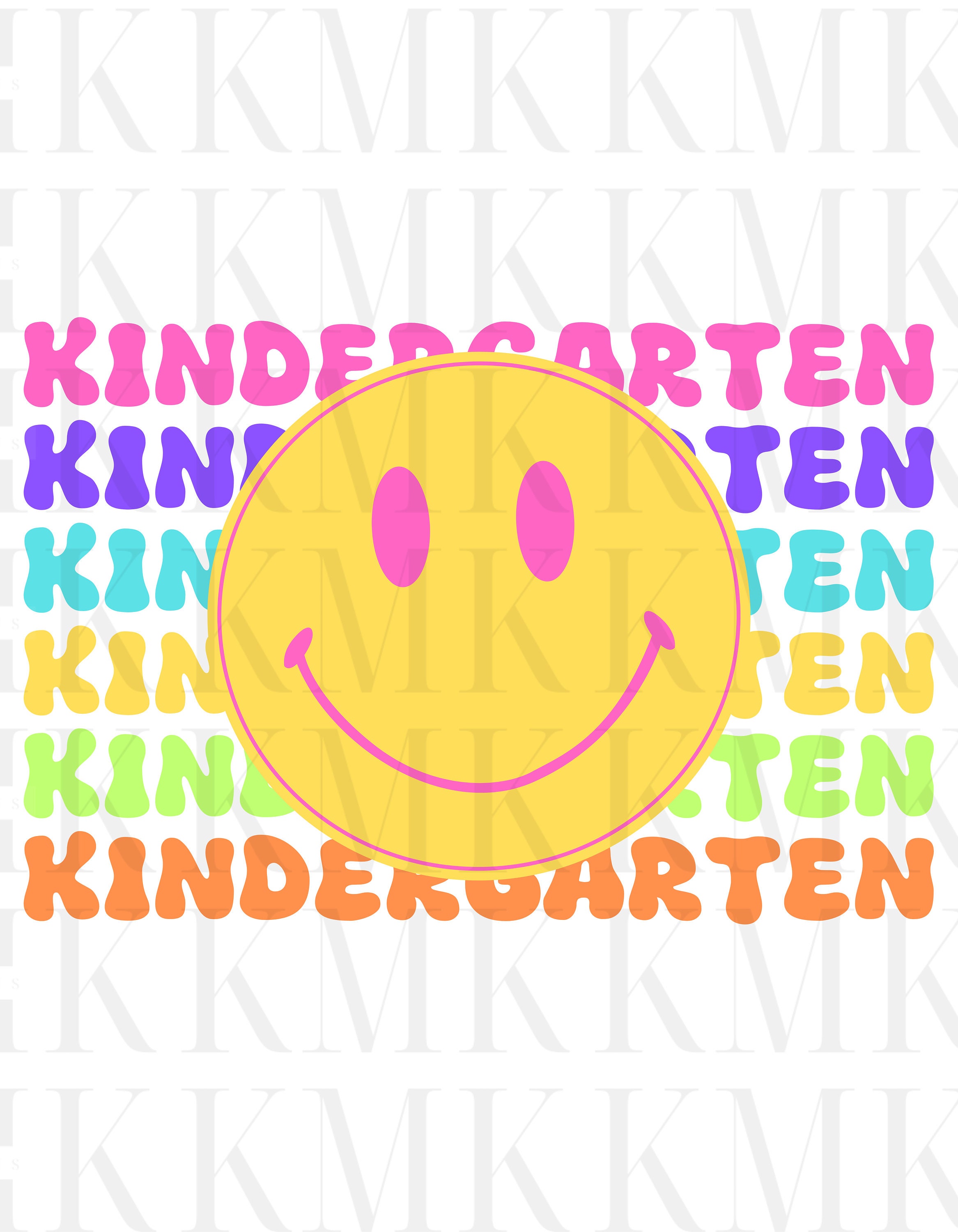 Kindergarten Smiley | PNG | Sublimation PNG - Etsy