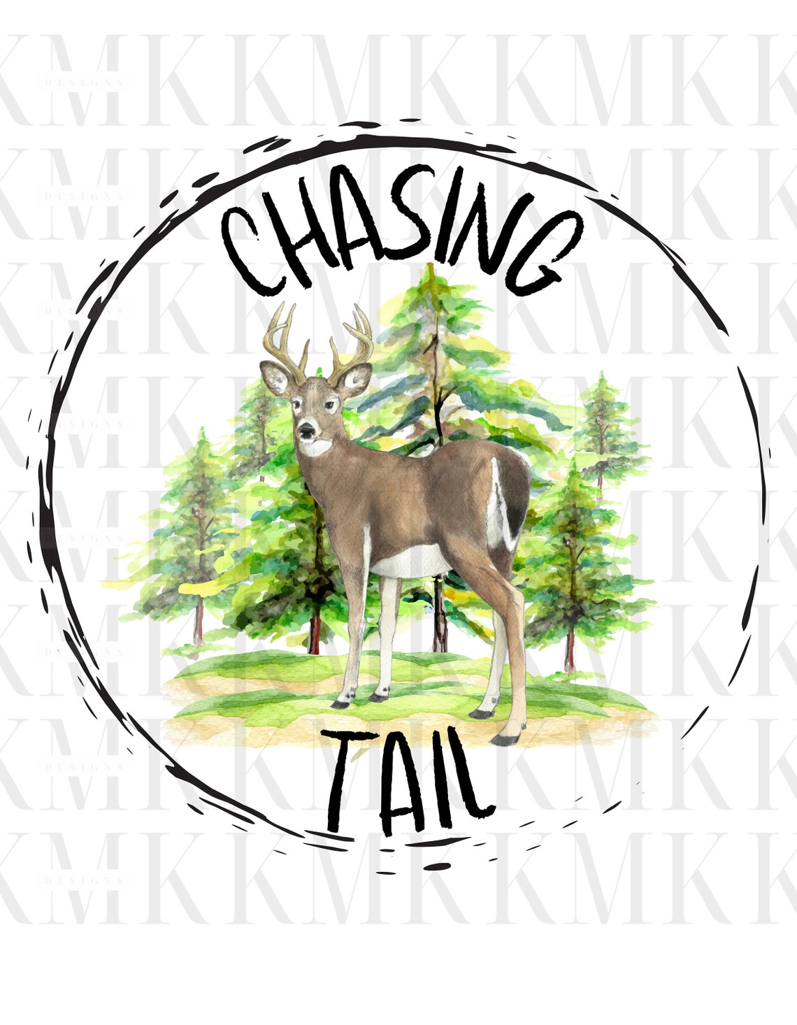 Chasing Tail PNG Sublimation PNG - Etsy