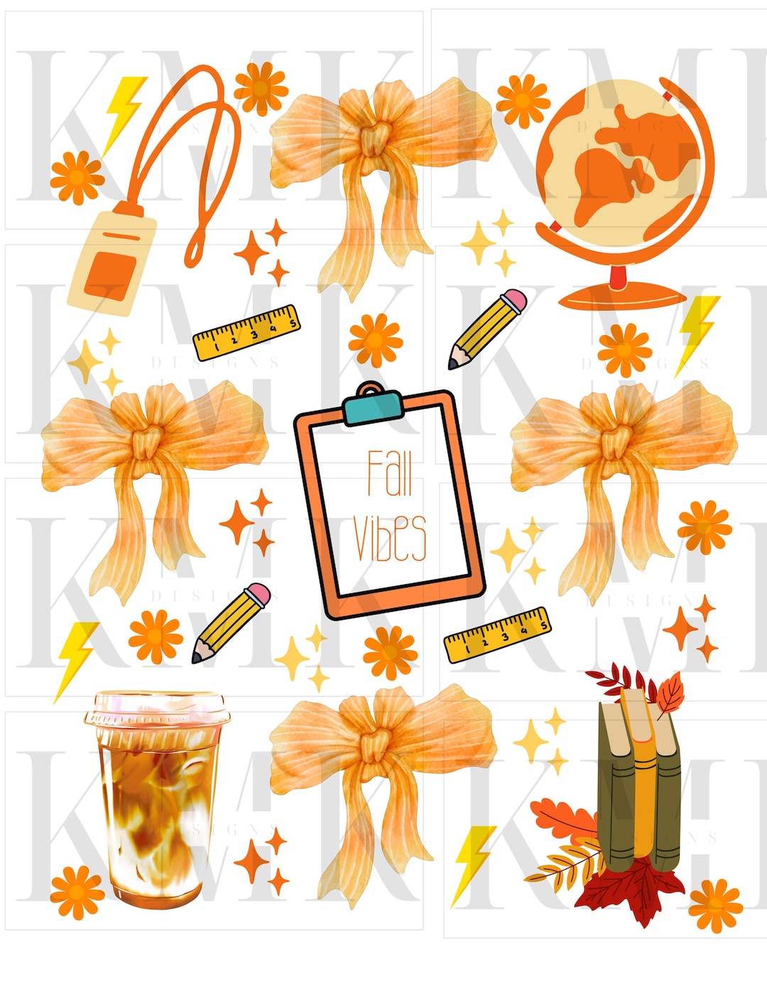 Fall Teacher Collage | PNG | Sublimation PNG - Etsy