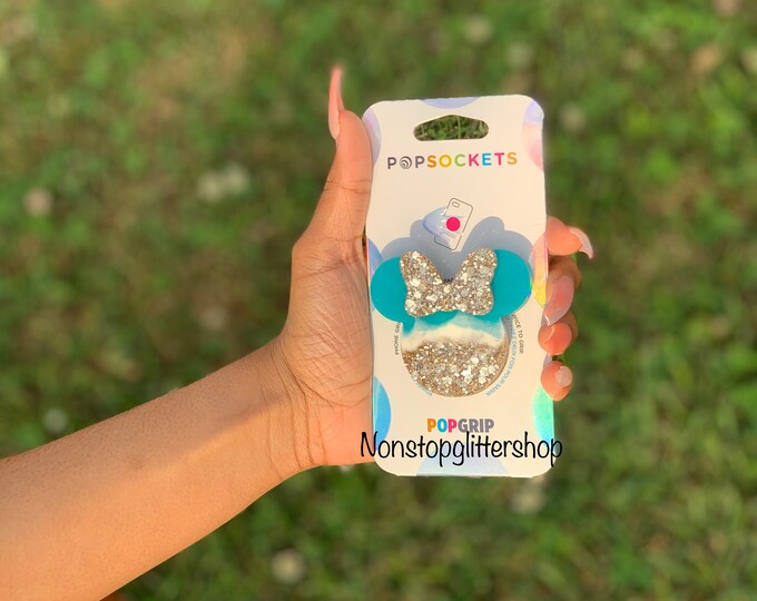 Beach Popsocket-ocean Resin Disney Grip-mickey Glitter Popsocket Beach ...