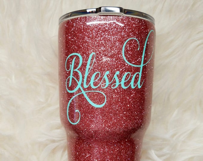 Yeti Rose Gold Glitter Tumbler/glitter Yeti/gold Glittered Yeti Cup ...