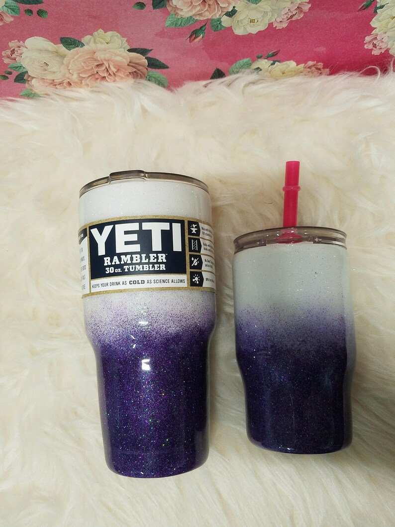 Yeti Glitter Dipped Tumbler Cup Mommy and Me Glitter Cup | Etsy
