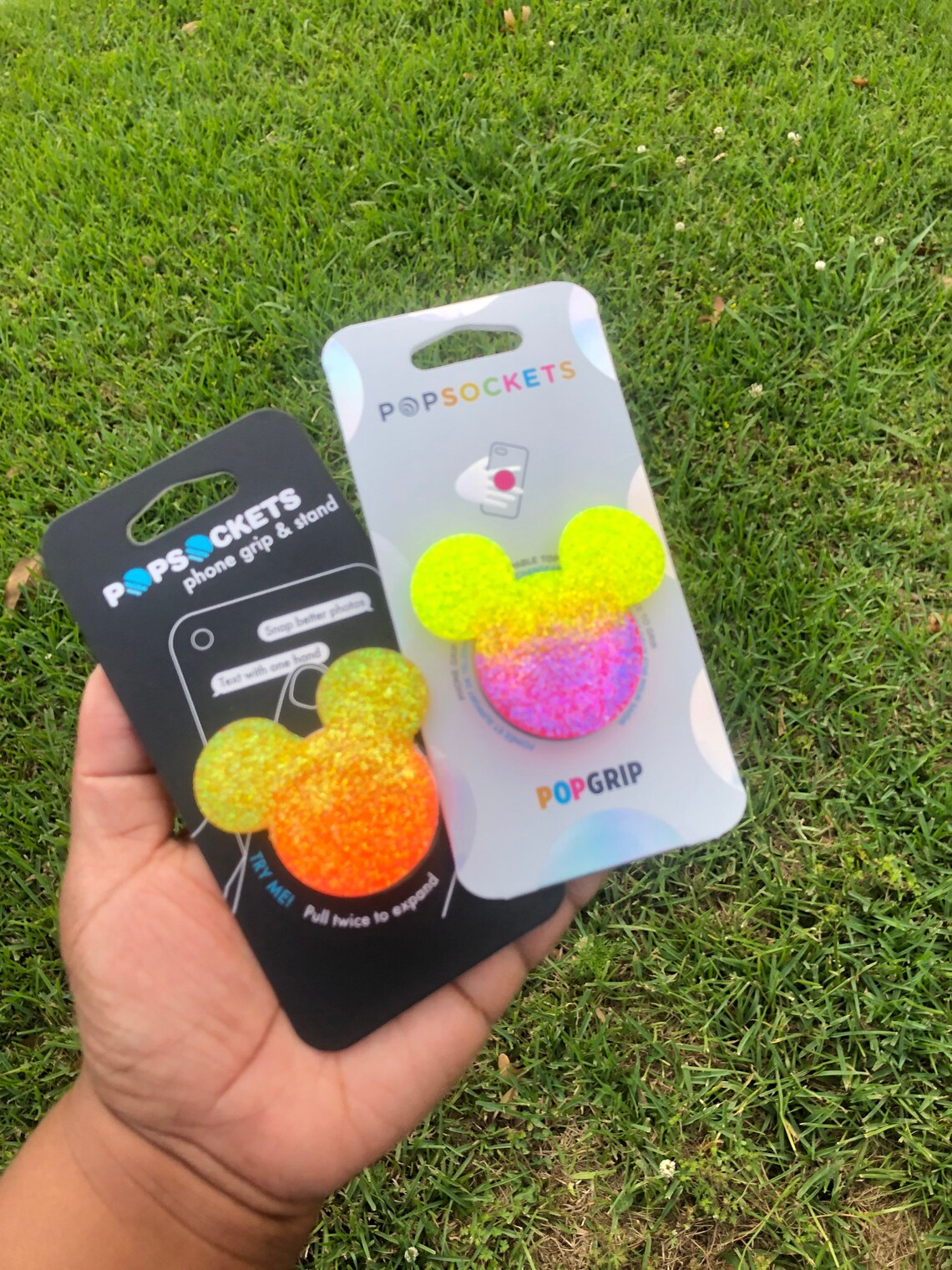 Mickey Glitter PopSocket Disney Glitter Phone Grip Mickey | Etsy